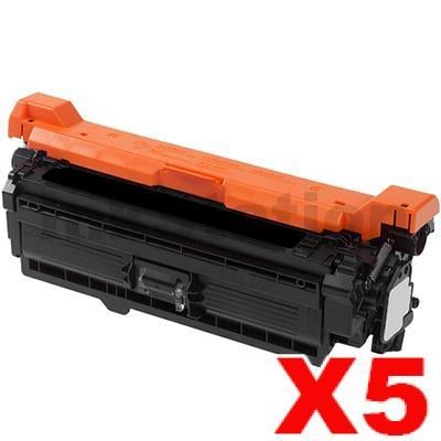 HP 5 x CE400X (507X) Compatible Black Toner Cartridge - 11,000 Pages ...
