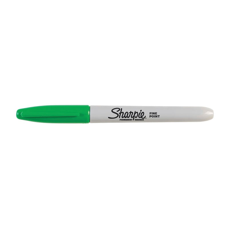 12 x Sharpie Permanent Marker 1.0MM Fine Point - Green - InkStation