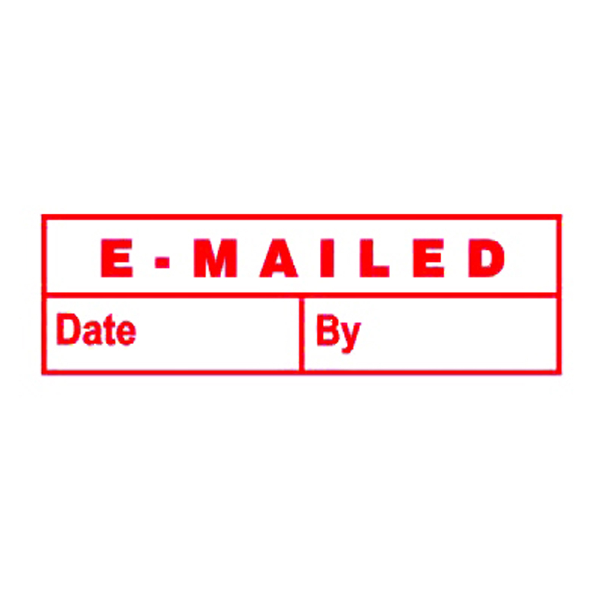 Deskmate Pre-Inked Office Stamp "E-MAILED (Date & By)" RED - 0273460 ...