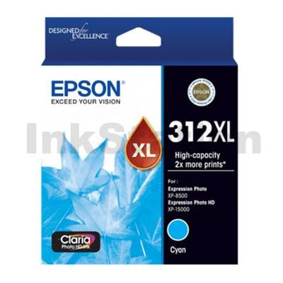 Epson 312XL (C13T183292) Genuine Cyan High Yield Inkjet Cartridge - Ink ...