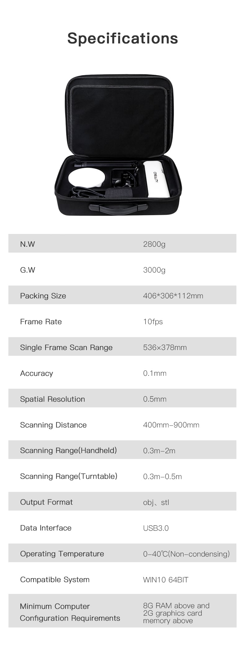 Creality 3D Scanner CR-Scan 01 Portable Handheld - Premium Combo ...
