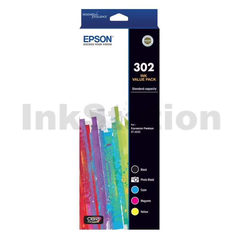 Epson 5 Pack 302XL (C13T01X192,C13T01Y192-C13T01Y492) Compatible High ...