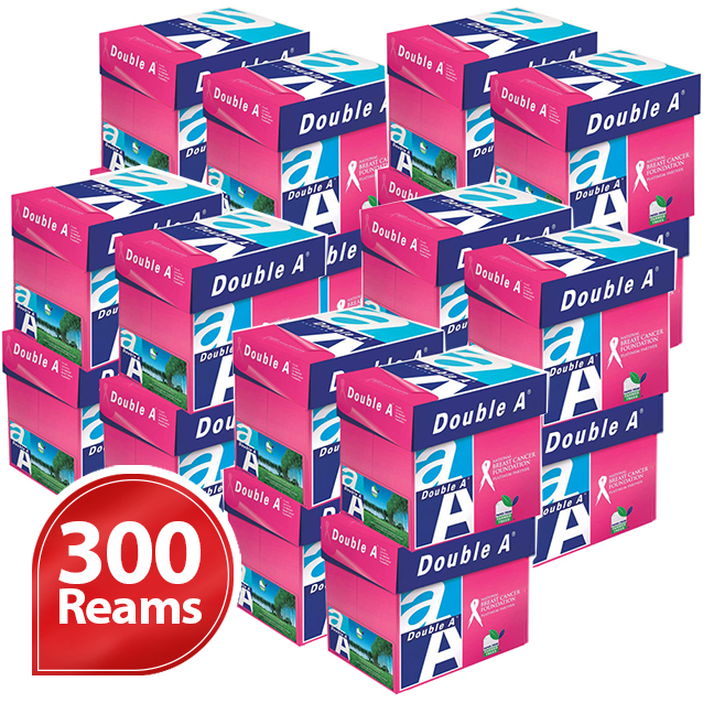 Double A Copy Paper White A4 Paper 80gsm 300 Reams Of 500 Sheets 