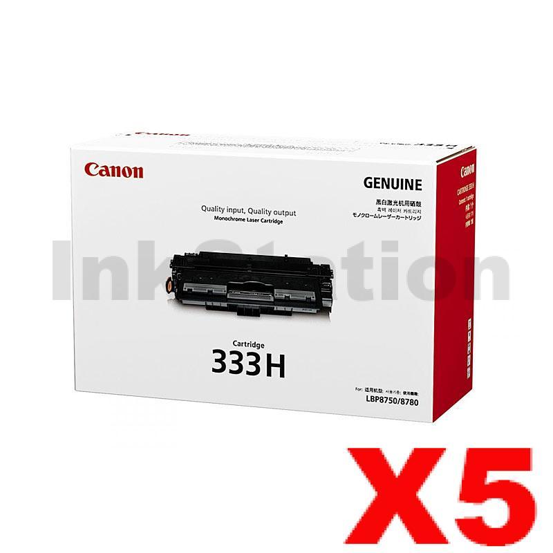 Canon 5 x Genuine CART-333II Black High Yield Toner Cartridge - 17,000 ...