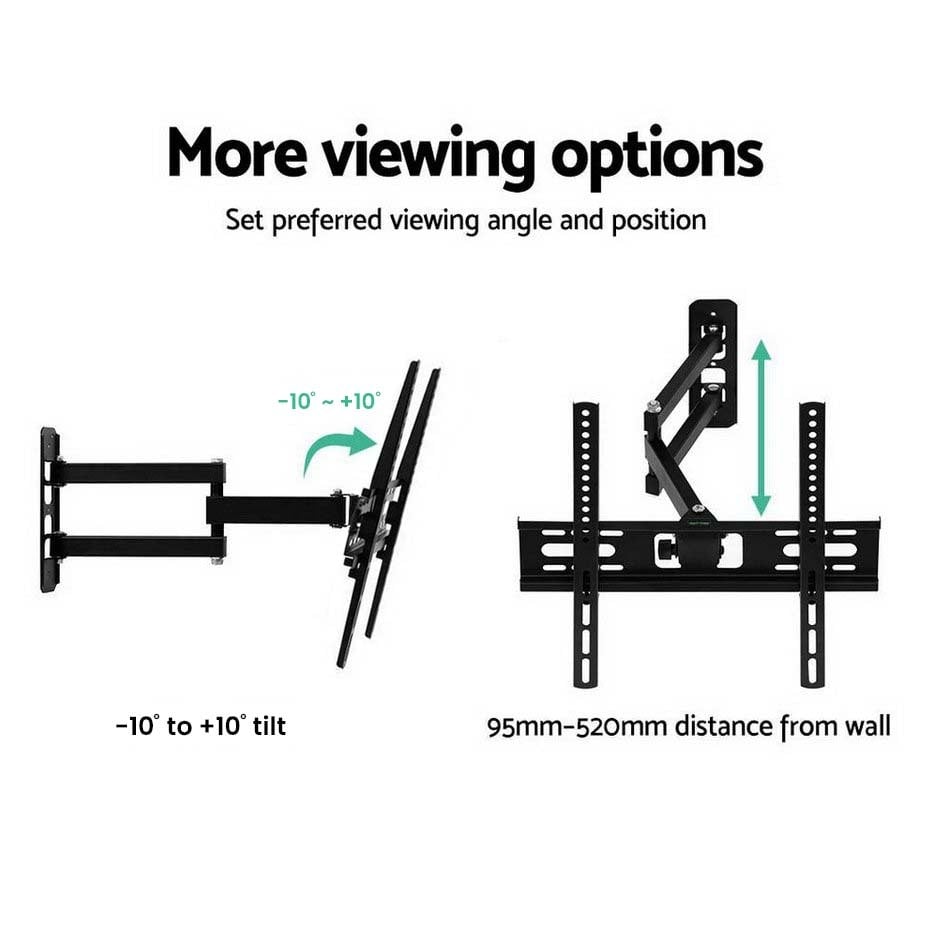 TV Wall Mount Bracket Full-motion Swivel Tilt for TV screens sized 23 ...