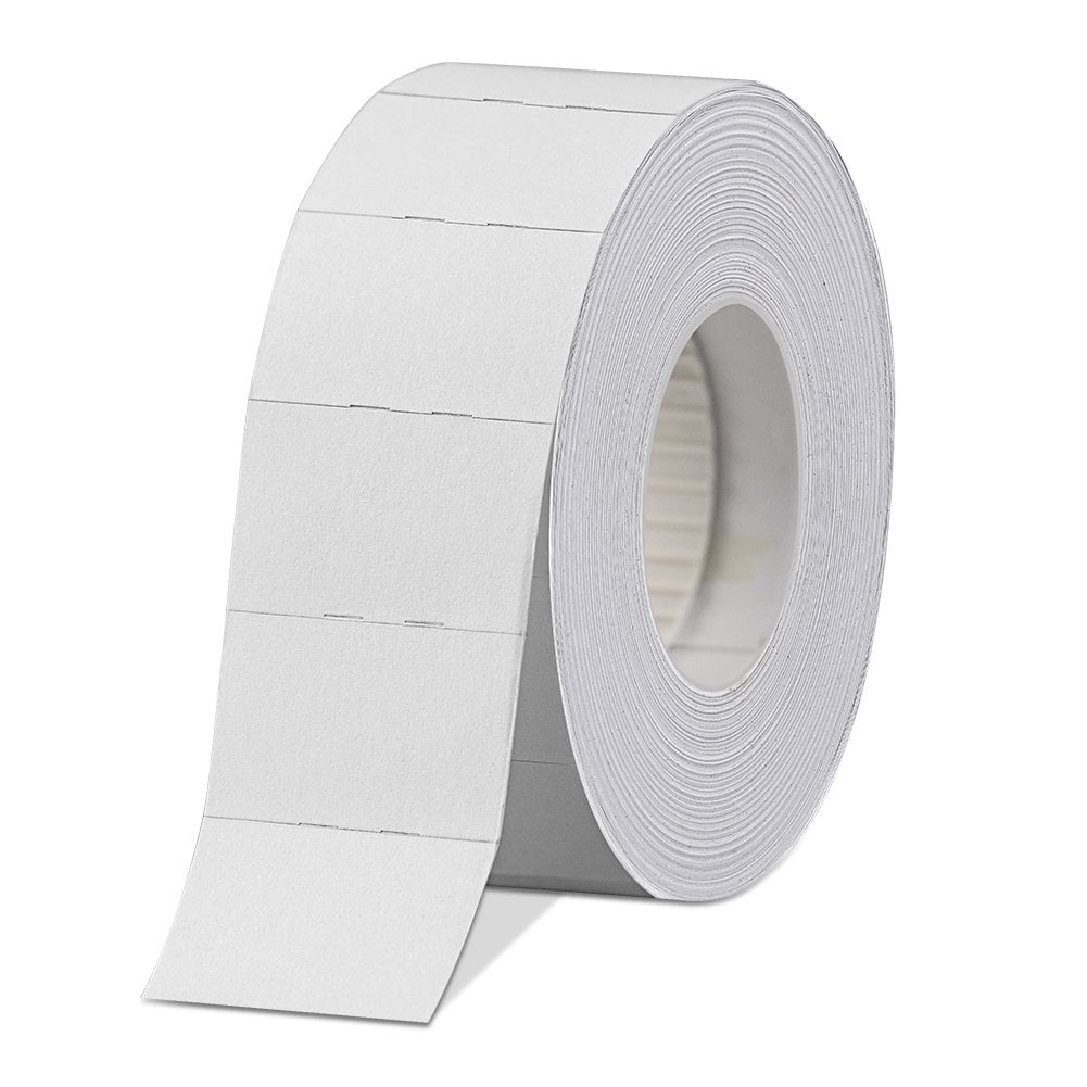 10 Rolls Plain White Price Labels 26x16mm for Double Line Pricing Guns ...