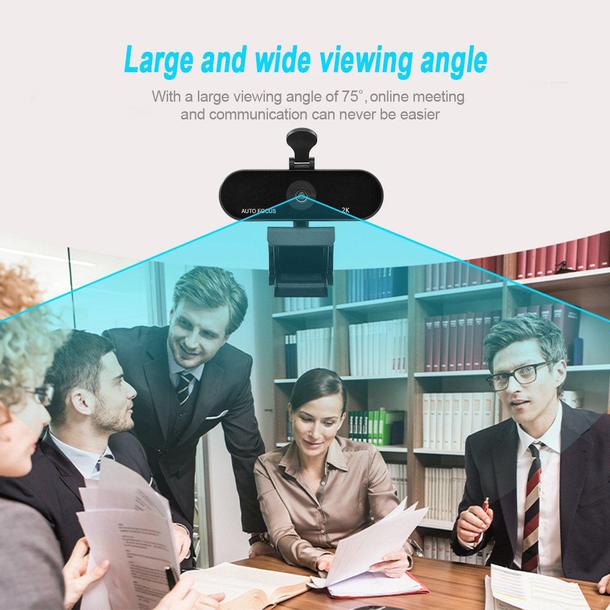 USB Webcam with Built-in Microphone 2K HD PC Laptop Web Camera with ...