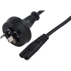 IEC-C7 to 2-Pin Australian Mains Power Plug Cable - 2m - InkStation
