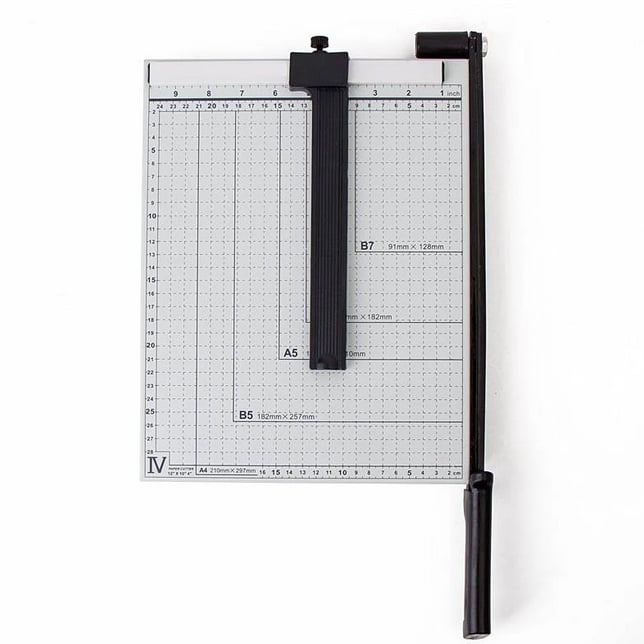 Office A4 Paper Guillotine Cutter - Metal Base - InkStation