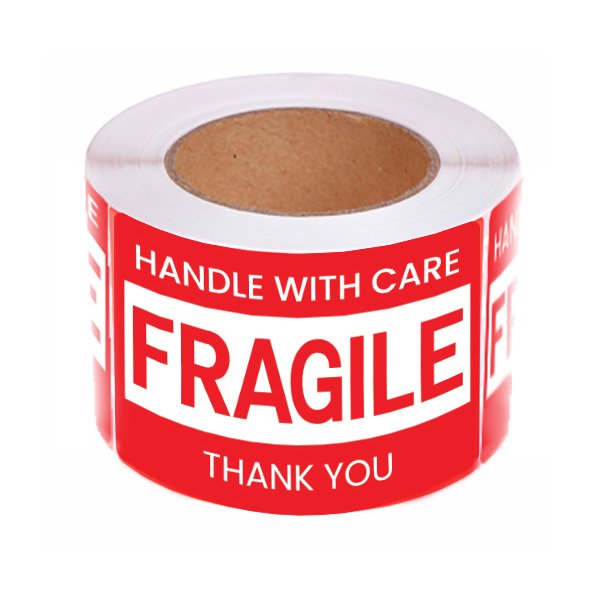 Fragile Shipping Label Handle With Care Warning Adhesive Sticker ...
