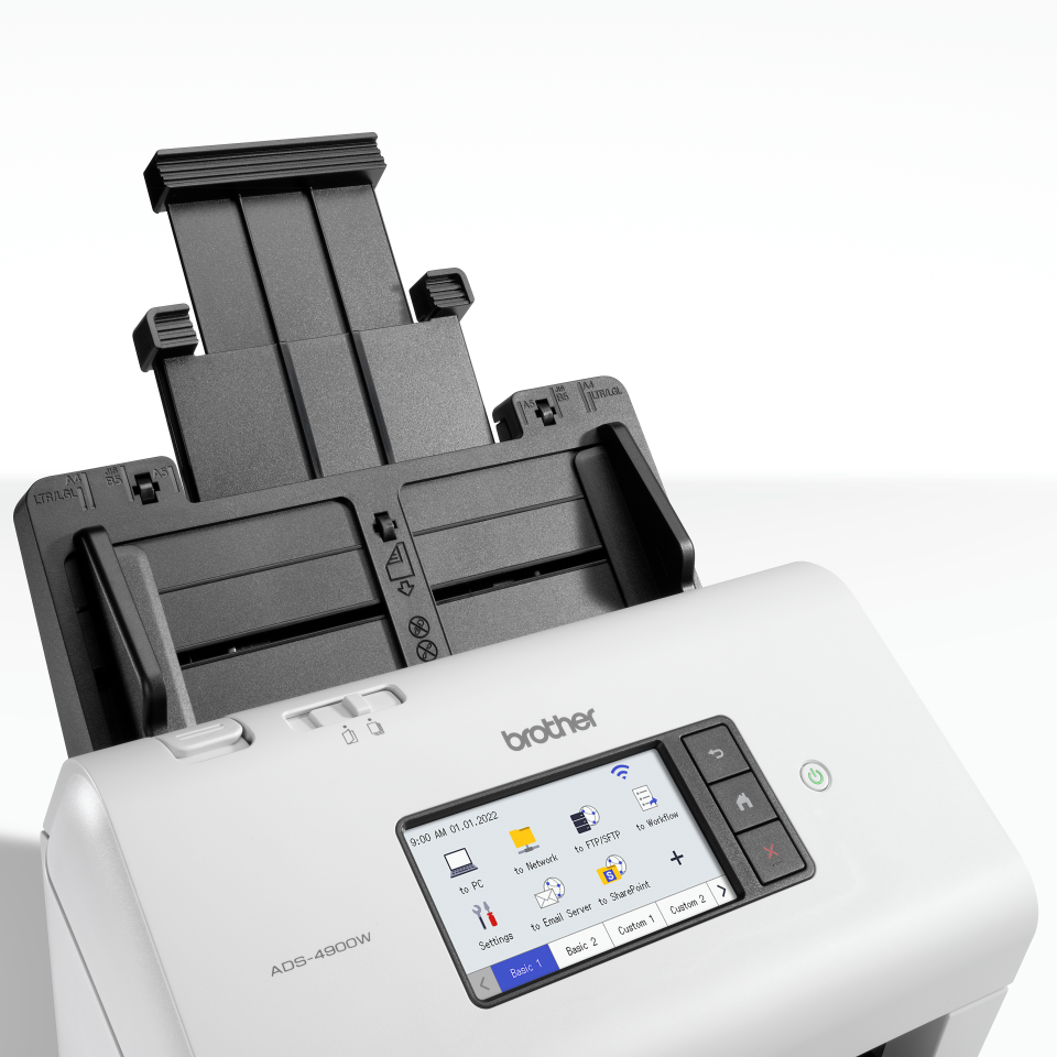 Brother ADS-4900W Document Scanner (A4, Duplex) with 100 Sheet ADF ...