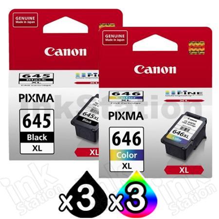 Canon 2-Pack PG-645, CL-646 [Black + Colour] Genuine Ink Combo - Ink ...
