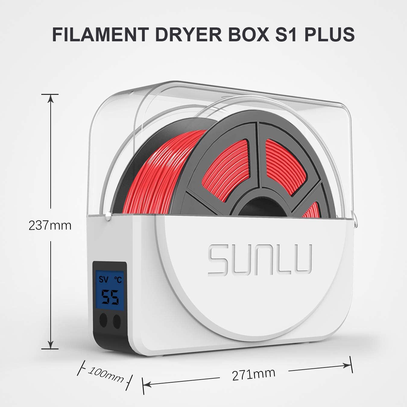 3D Filament Dryer Box Dehydrator Fila Dryer S1 Plus Compatible with 1 ...