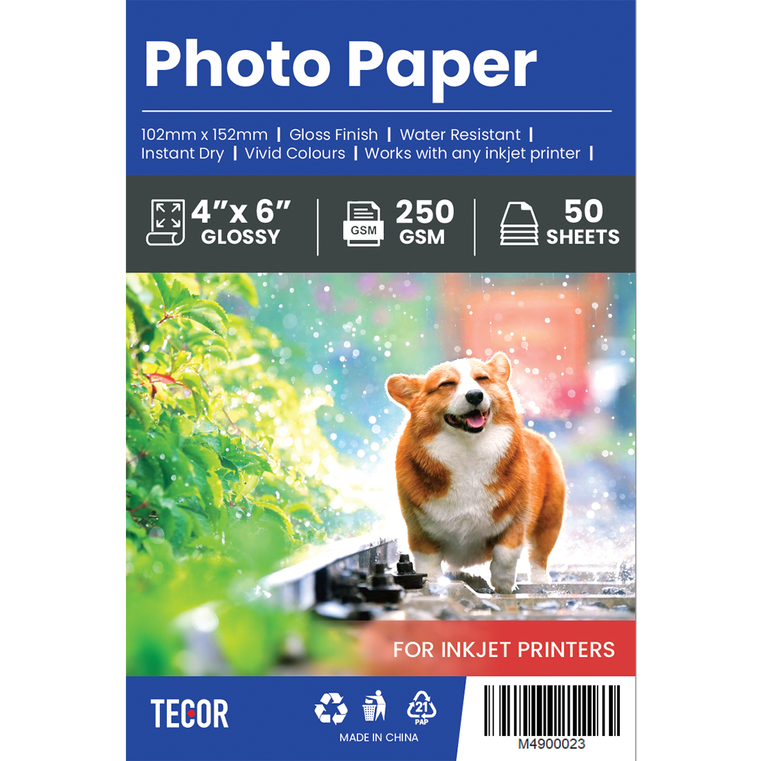 Glossy Cast Coated Photo Paper 250GSM 4 x 6 inches for Inkjet Printers ...