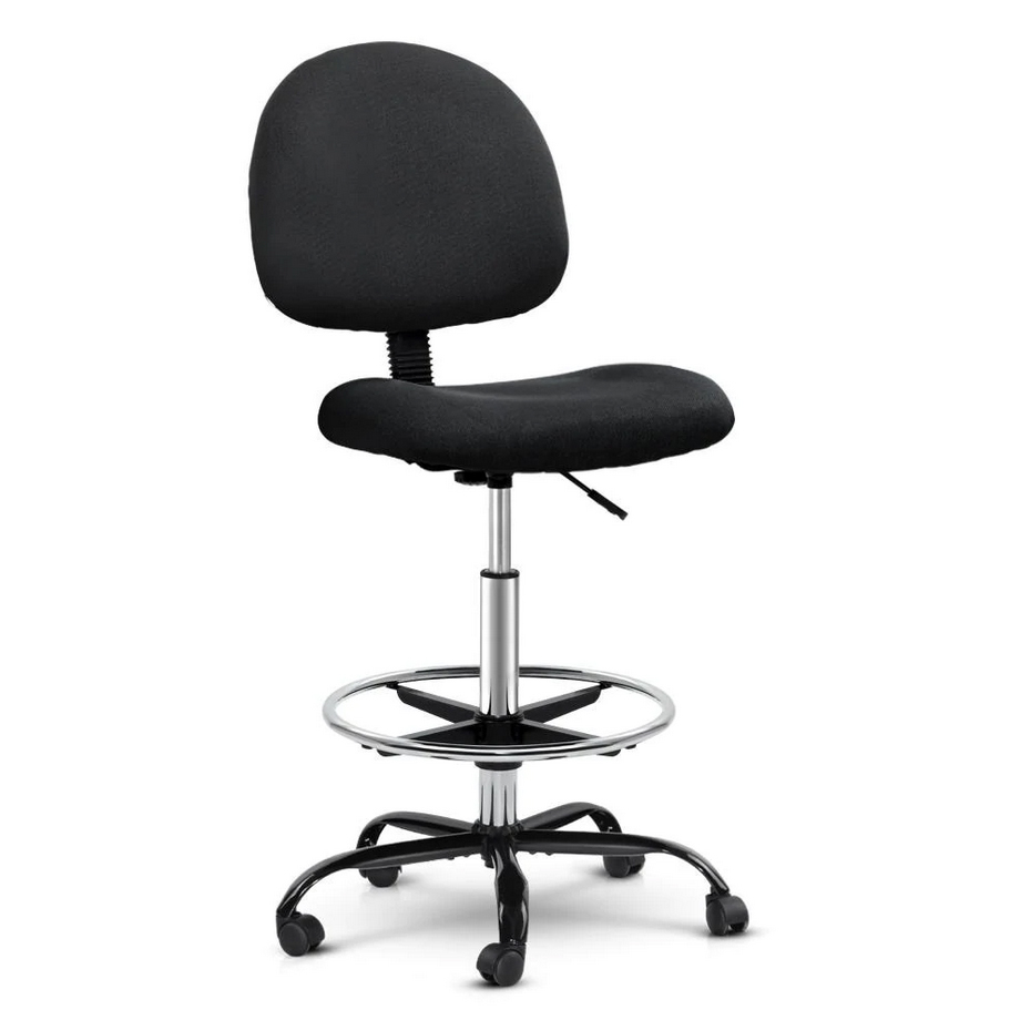 Fabric Office Chair & Drafting Stool - Black - Ink Station