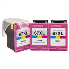 HP 2 Pack 67XL Compatible High Yield Inkjet Cartridges 3YM57AA ...