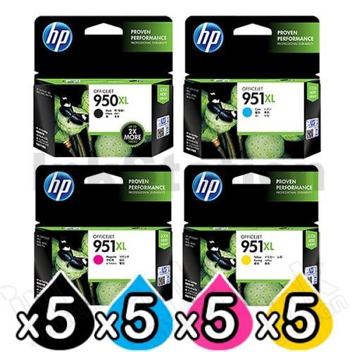 HP 4 Pack 950XL + 951XL Genuine Inkjet Cartridges CN045AA - CN048AA ...