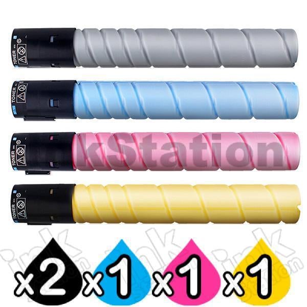 Konica Minolta 5 Pack BIZHUB C258 / C308 / C368 TN-324 Compatible Toner ...