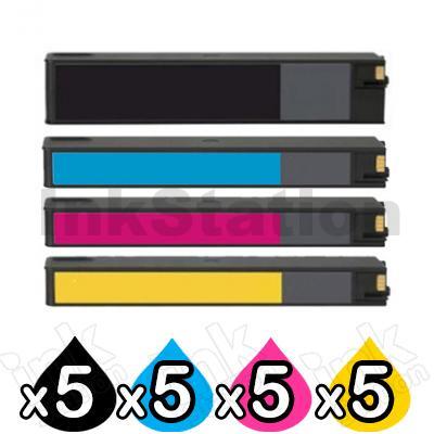 HP 5 Sets of 4 Pack 975X Compatible High Yield Inkjet Combo L0S00AA ...
