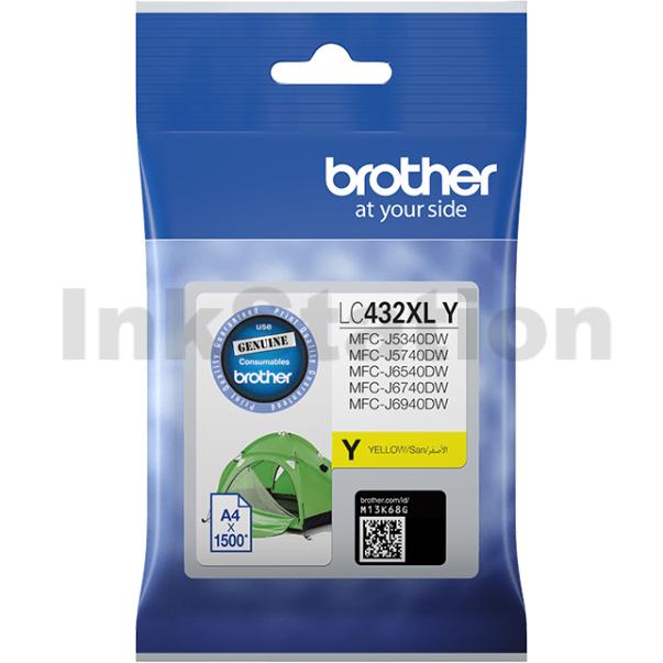 Brother 4 Pack LC-432 Genuine Ink Cartridges Combo [1BK, 1C, 1M, 1Y ... Brother 4 Pack LC-432 Genuine Ink Cartridges Combo [1BK, 1C, 1M, 1Y ...