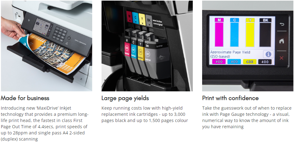 Brother Wireless Colour A3 Multifunction Business Inkjet Printer MFC ...