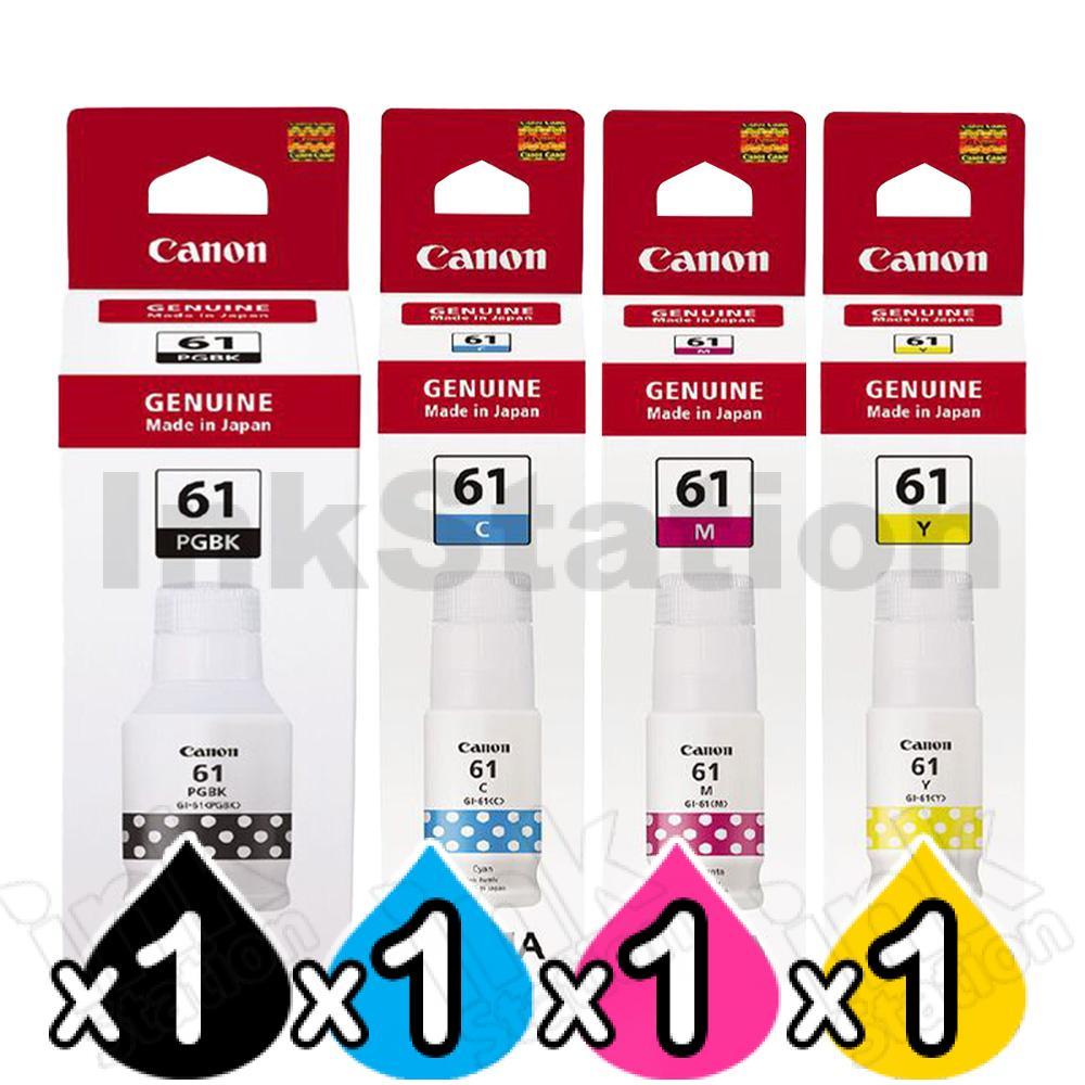 Canon 4-Pack Genuine GI61 Ink Bottle [1BK,1C,1M,1Y] - Ink Cartridges