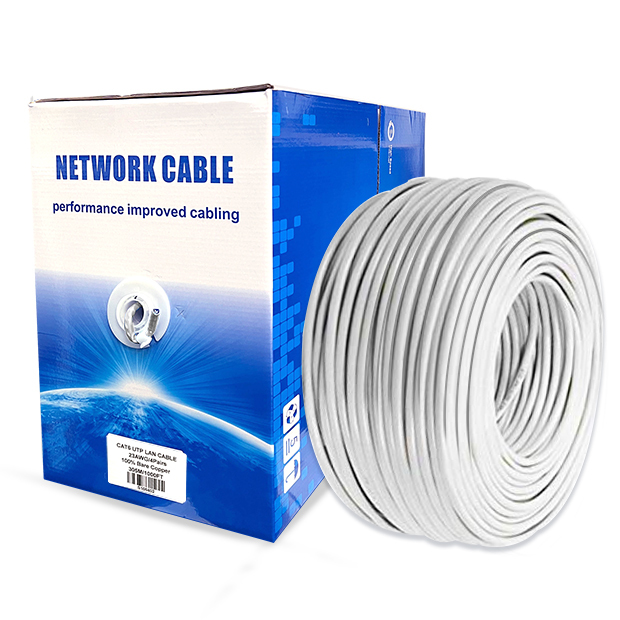 CAT6 Ethernet Cable 305M Roll Bare Copper UTP Solid Conductor - Grey ...