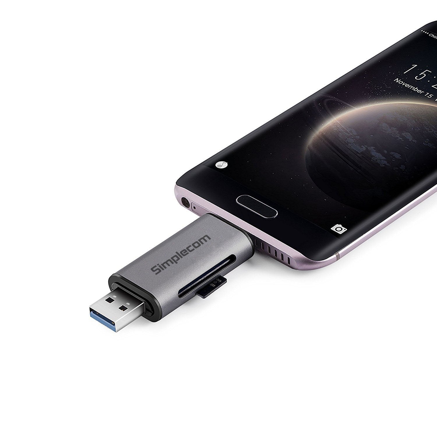 SuperSpeed USB-C and USB-A SD/MicroSD Card Reader USB 3.2 Gen 1 (USB 3. ...