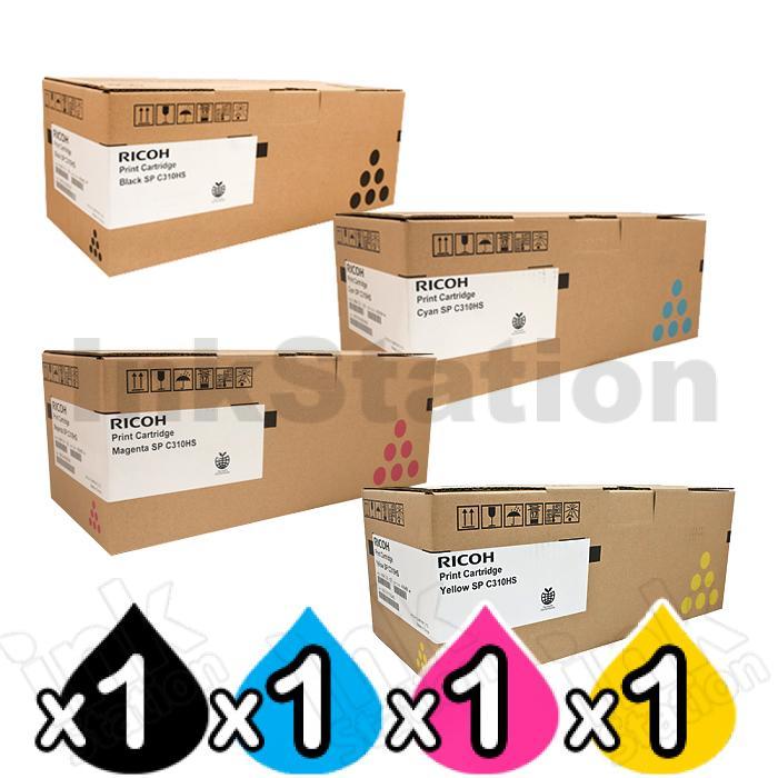 Ricoh 4 Pack 406483-406486 Genuine Toner Cartridges - Toner Cartridges ...