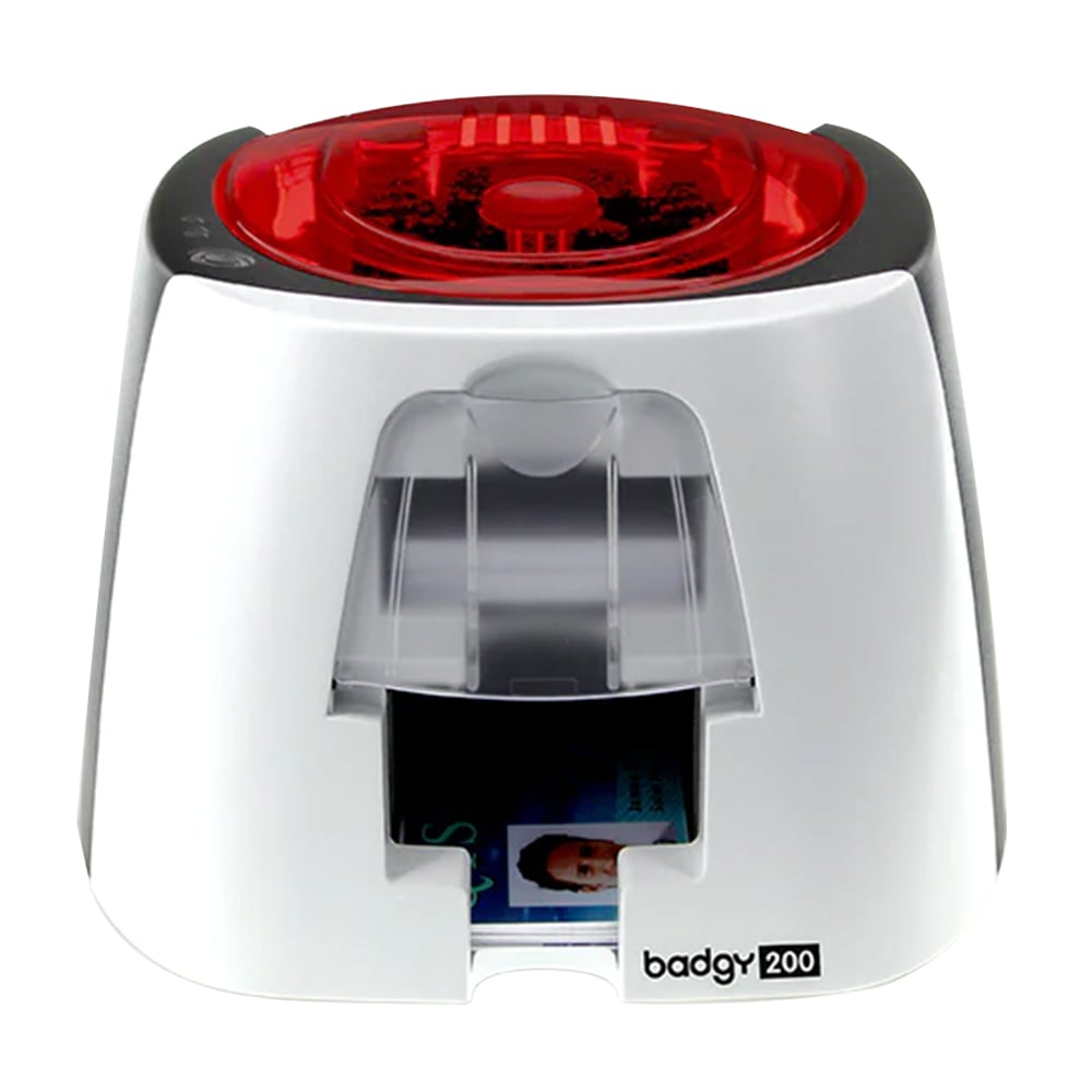 Evolis Badgy 200 Colour Plastic ID Card Printer Starter Package - InkStation