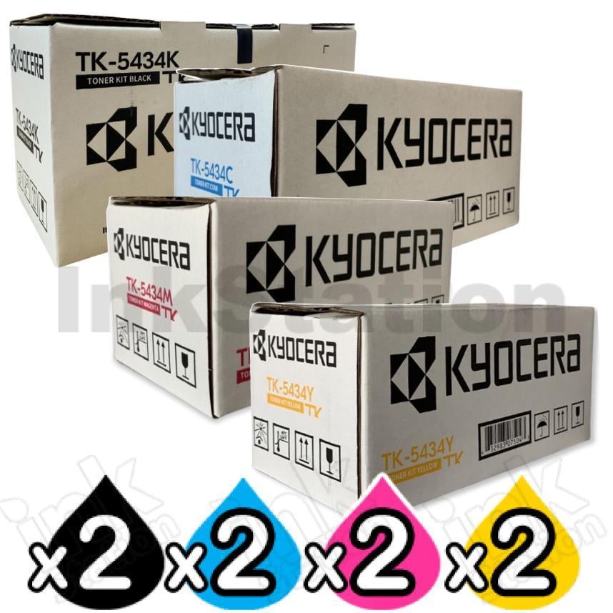 Kyocera 3 x Genuine TK-5434K Black Toner Cartridge ECOSYS PA2100 ...