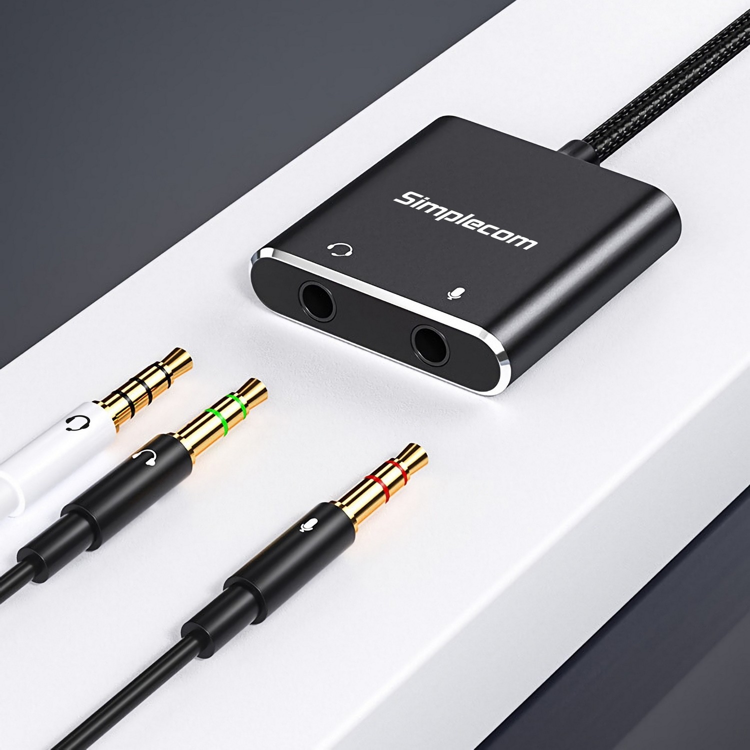 USB to 3.5mm Audio and Microphone Sound Card Adapter for TRS or TRRS ...