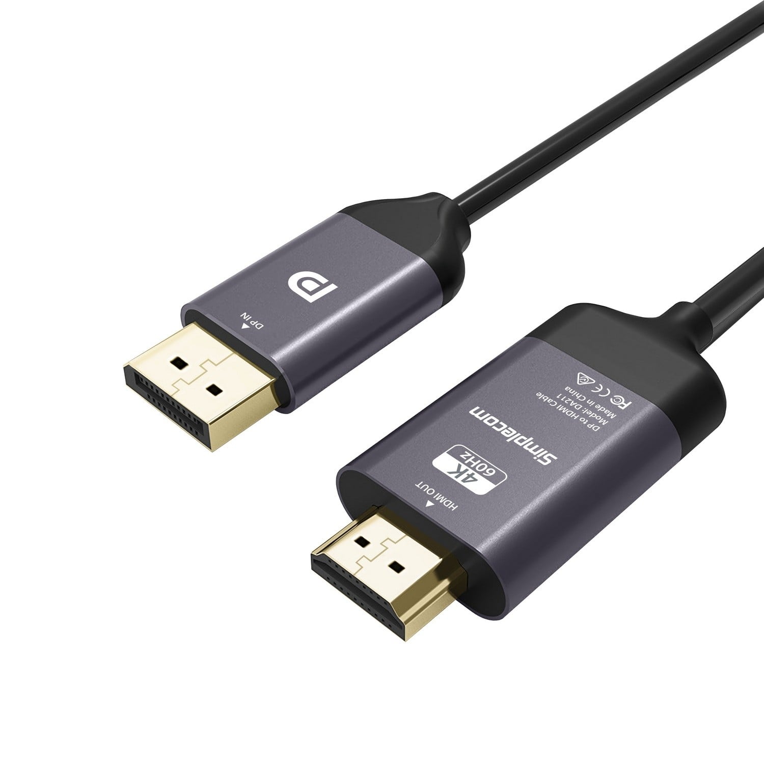 HDMI to DisplayPort Active Converter Cable 4K@60hz USB Powered 2M ...