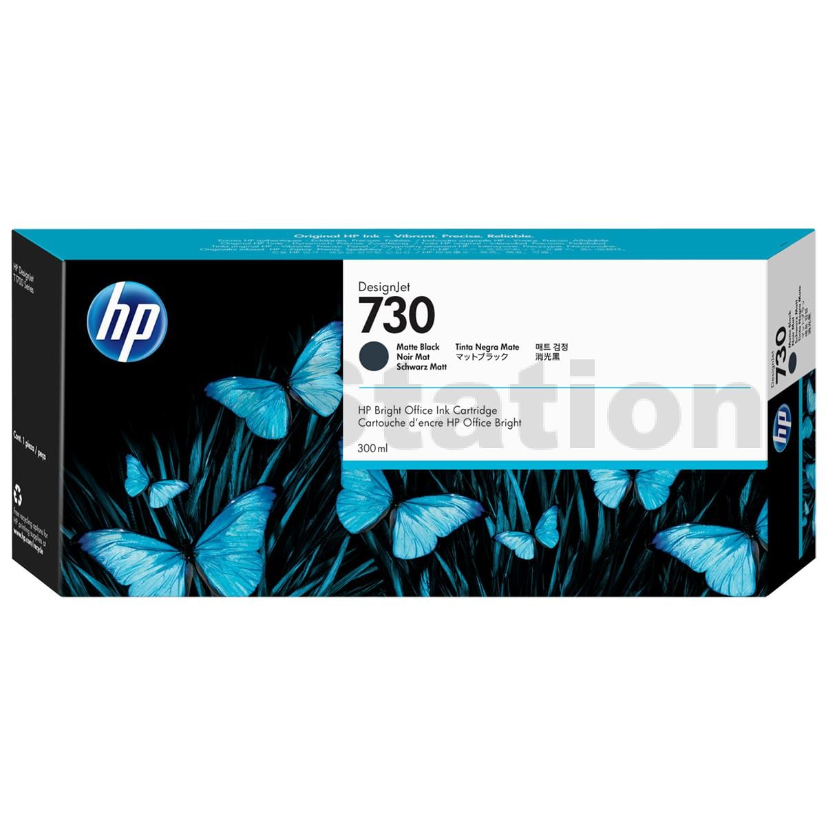 HP 730B Genuine Matte Black 300ML DesignJet Inkjet Cartridge 3ED51A ...