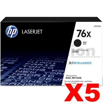 HP 5 x 76X CF276X High Yield Genuine Black Toner Cartridge - 10,000 ...