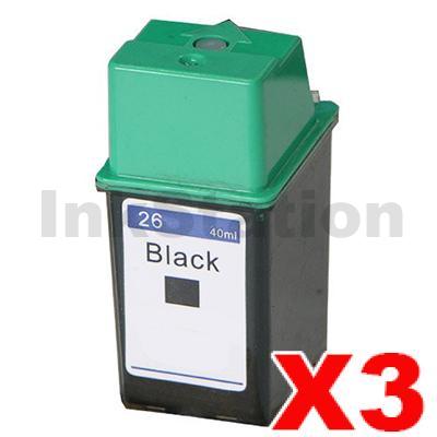 HP 3 x 26 Compatible Black Inkjet Cartridge 51626AA - Ink Cartridges ...