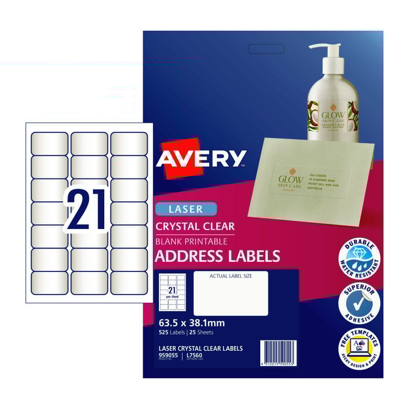 Avery #959411 Weatherproof Laser Shipping Labels 4UP 139 x 99.1 mm ...