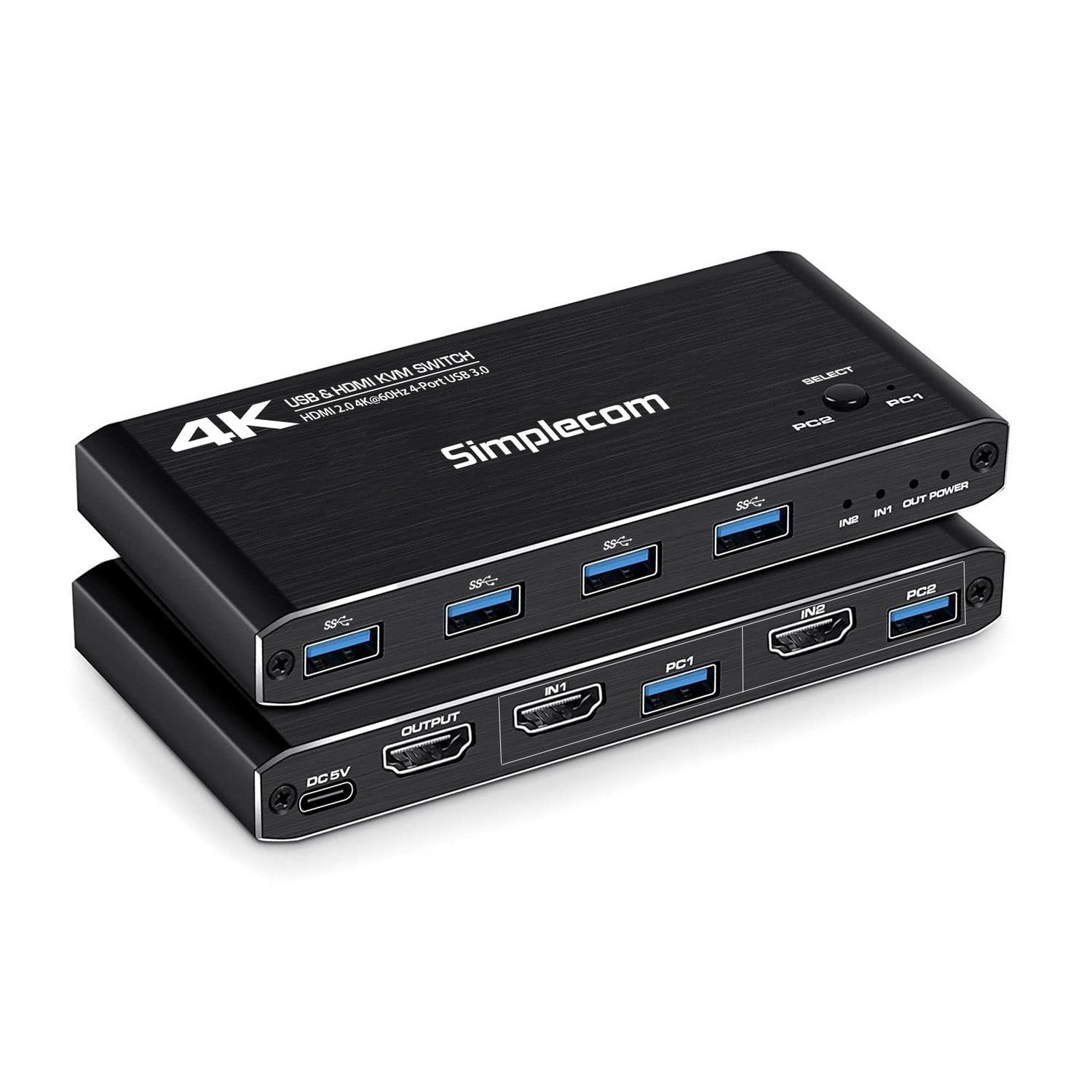 USB 3.0 (USB 3.2 Gen 1) SuperSpeed 4 Port Hub for PC Laptop CH342 ...