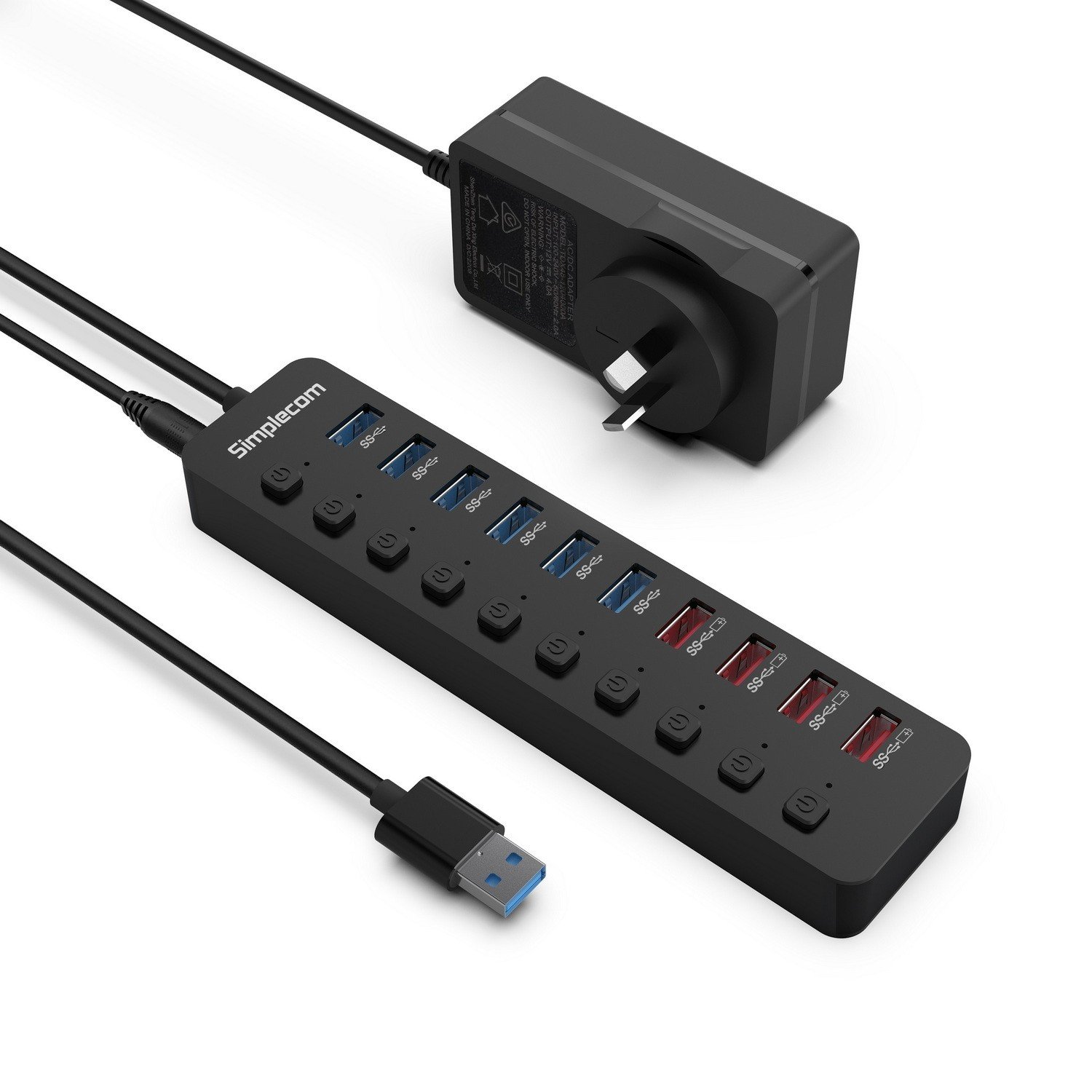 USB 3.0 (USB 3.2 Gen 1) SuperSpeed 4 Port Hub for PC Laptop CH342 - InkStation