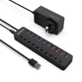 10 Port USB-C & USB-A Charging Station With Built-in Overcharging ...