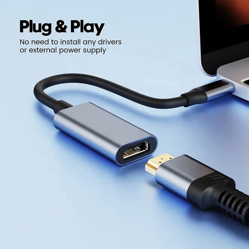 USB-C Male to HDMI Female Adapter Cable Converter 4K Ultra HD with ...