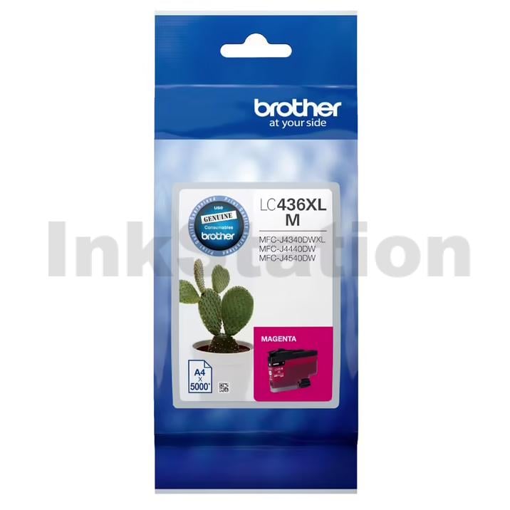 Brother Genuine LC-436XLM High Yield Magenta Ink Cartridge - 5,000 ...