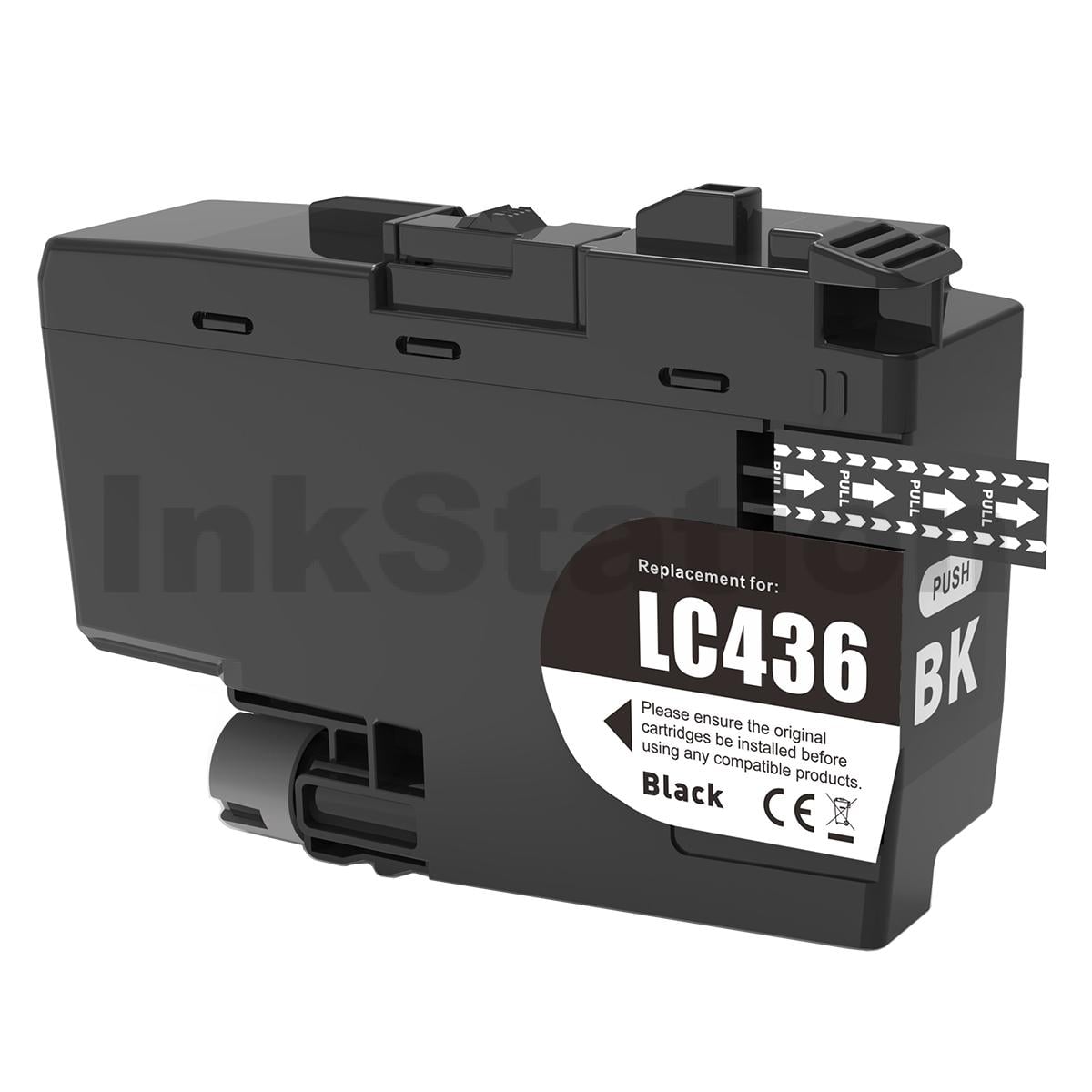 Brother Compatible LC-436BK Black Ink Cartridge - 3,000 pages - Ink ...