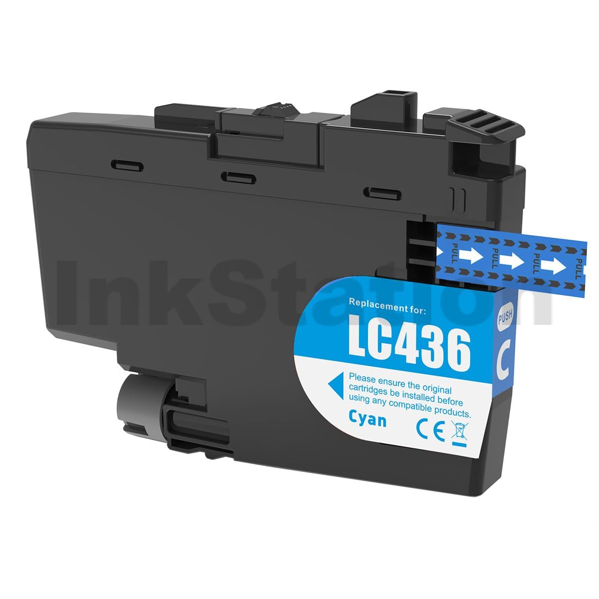 Brother LC-436C Compatible Cyan Ink Cartridge - 1,500 pages - Ink ...