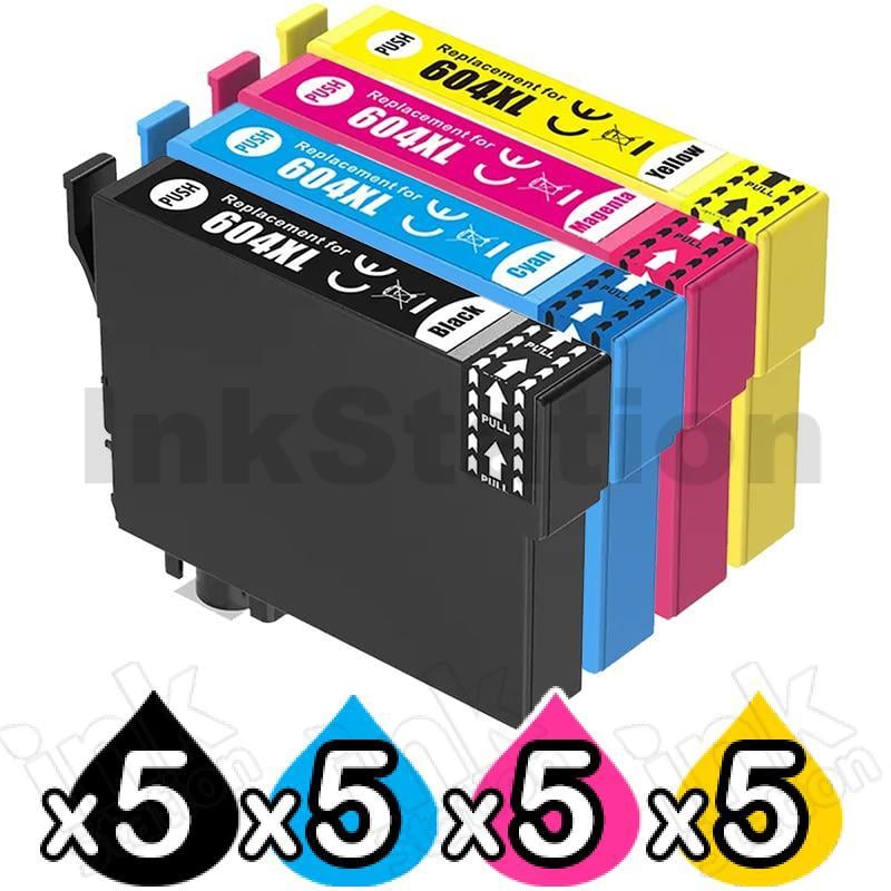 Epson 20 Pack Compatible for 604XL High Yield Inkjet Cartridges Combo ...