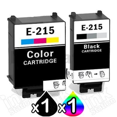 Epson 2 Pack Compatible 215 [BK+CL] Ink Combo [C13T215192+C13T216092 ...