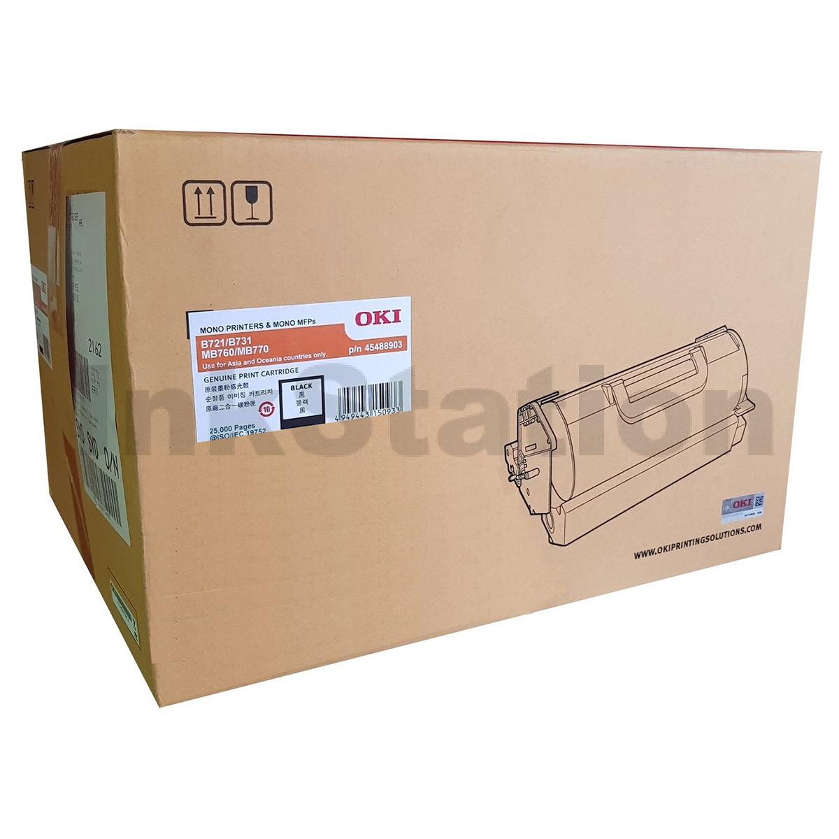 OKI 5 x Compatible B721 B731 MB760 MB770 Black Toner Cartridge - 25,000 ...