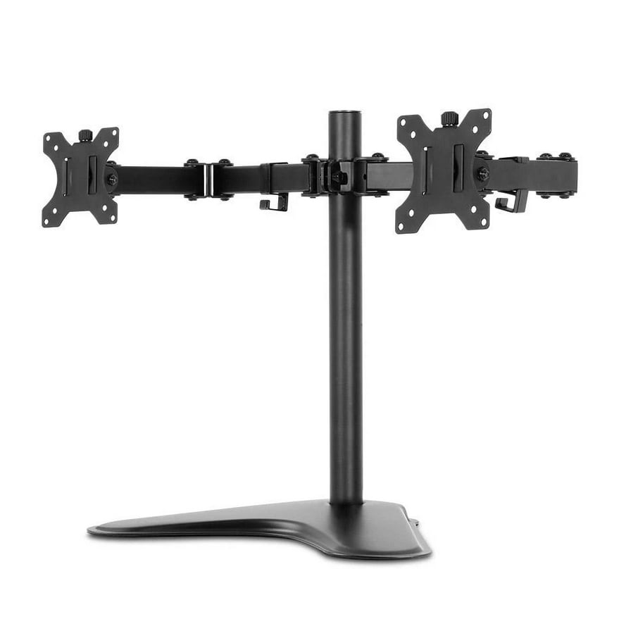 Dual Screen Monitor Holder Freestanding Desk Stand for HD LED Screens ...