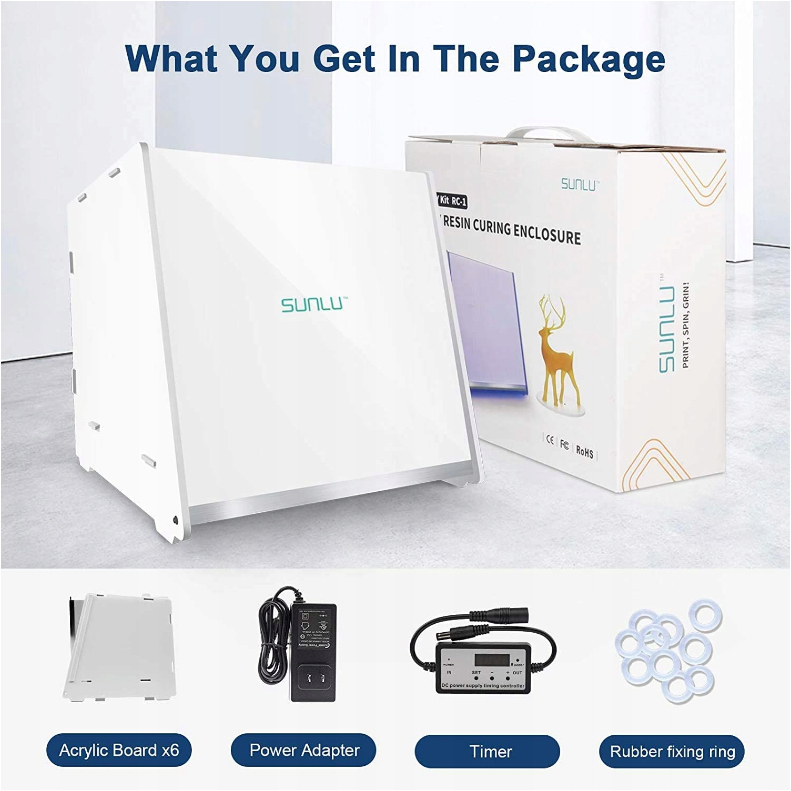 SUNLU UV Resin Curing Box - For Drying and Curing Resin Prints - InkStation