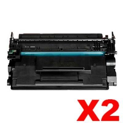 HP 2 x 89X CF289X High Yield Compatible Black Toner Cartridge - 10,000 ...
